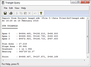 Querying DTMs – AppsinCadd