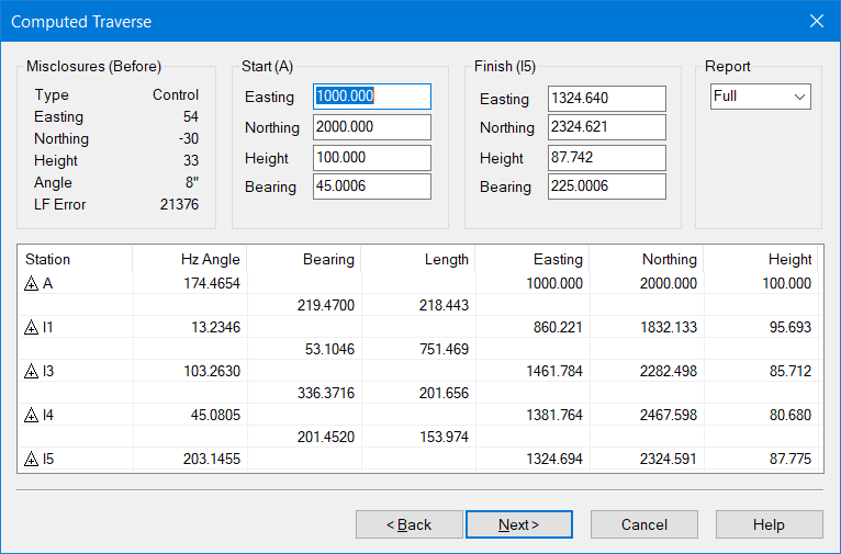 Reduction, Free Station and Traverse Adjustment – AppsinCadd